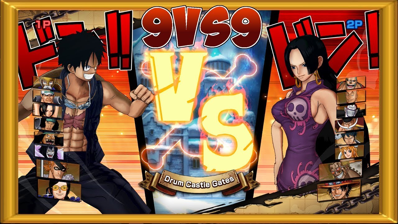 One Piece Burning Blood | 2 Players Gameplay - 9 VS 9 | ALL RANDOM #67 ...