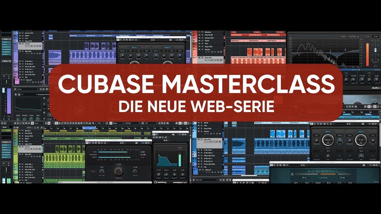 Cubase Masterclass - Vierteilige Tutorial-Reihe - YouTube