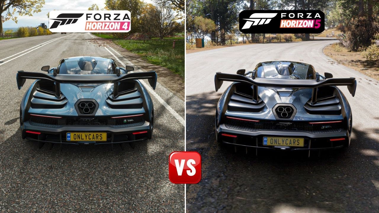 Forza Horizon 5 VS Forza Horizon 4 | Exhaust sound and graphics ...