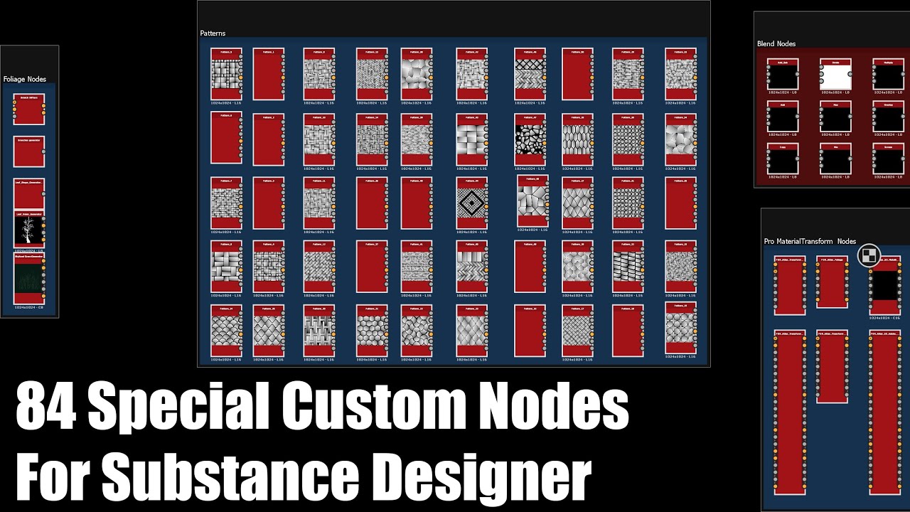 50 Substance Designer/Painter Patterns & Filters - YouTube