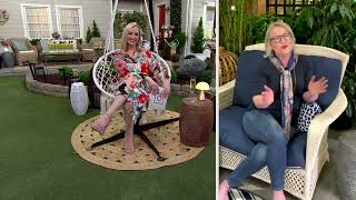 Barbara King Illuminated Medallion Garden Stool or Side Table on QVC