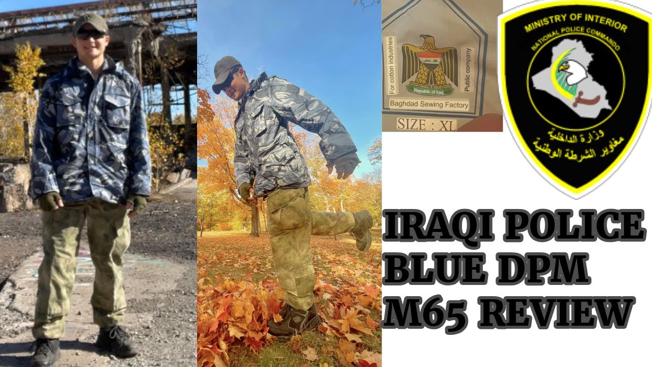 Iraqi Police Blue DPM M65 Field Jacket Review - YouTube