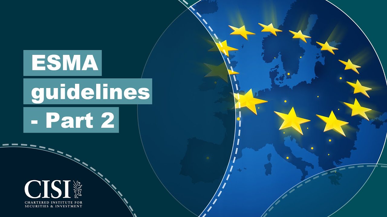 Appropriate Qualifications To Meet The ESMA Guidelines MiFID II YouTube