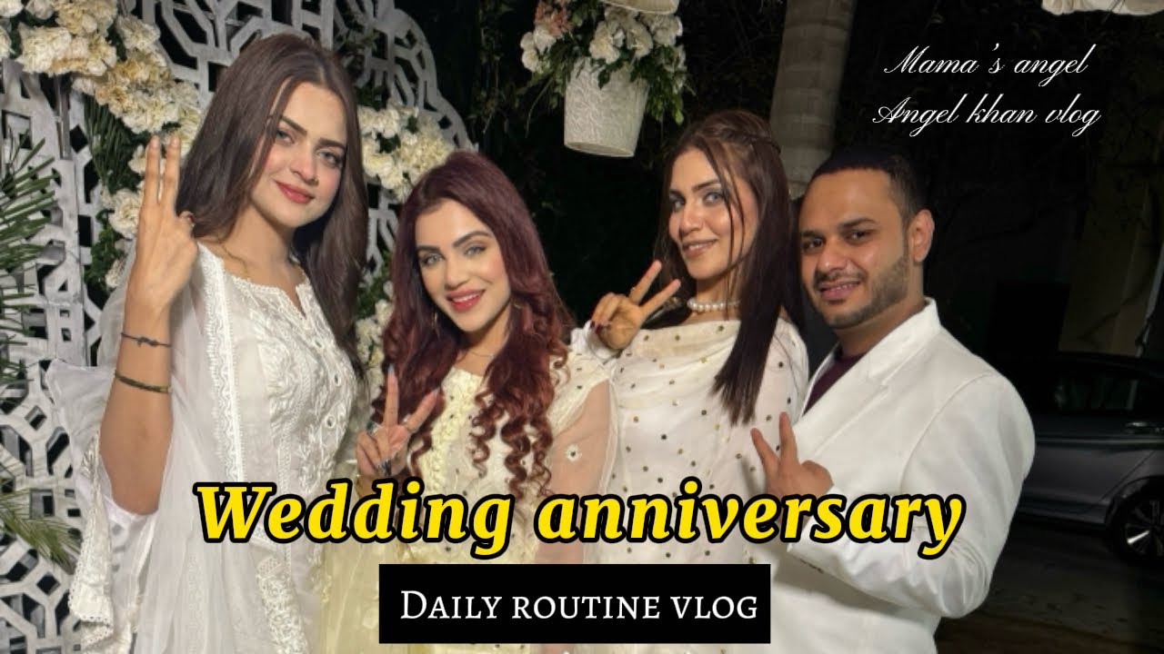 Mere dost ki 1st wedding anniversary bht acha arrange kia|full family ...