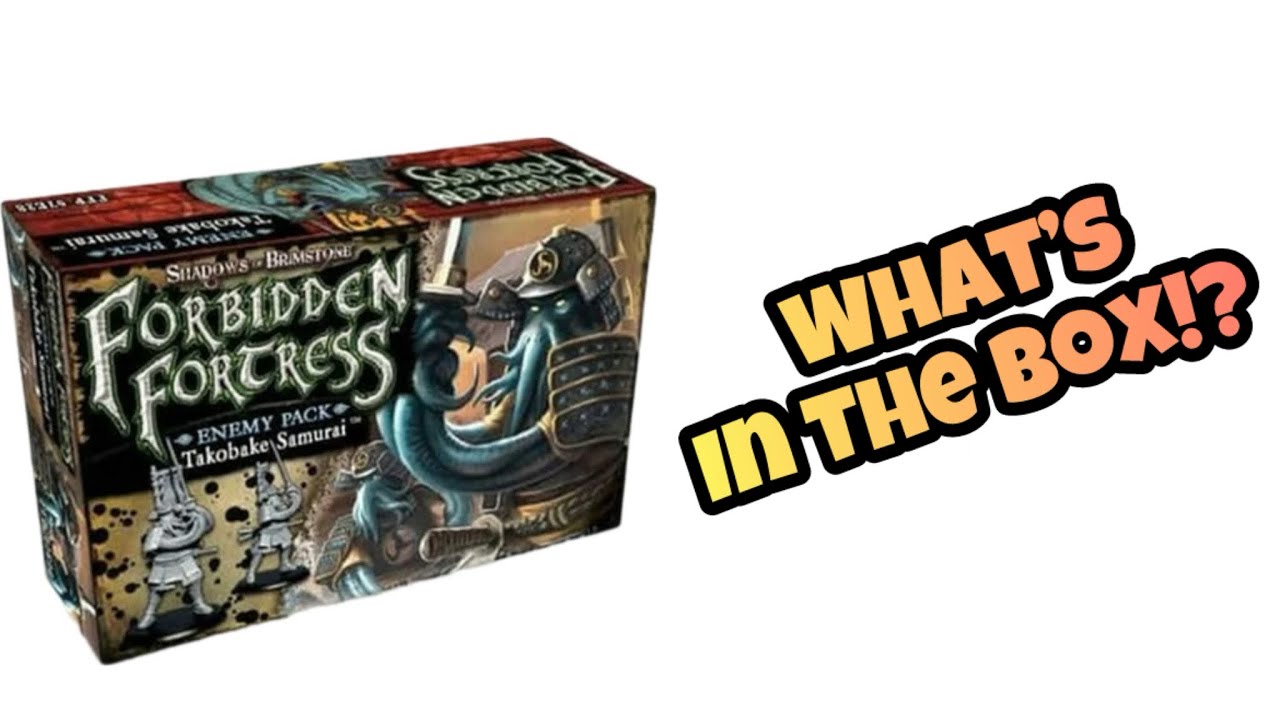 Shadows of Brimstone Forbidden Fortress Takobake Samurai Unboxing - YouTube