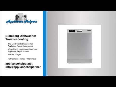 blomberg dishwasher troubleshooting - YouTube