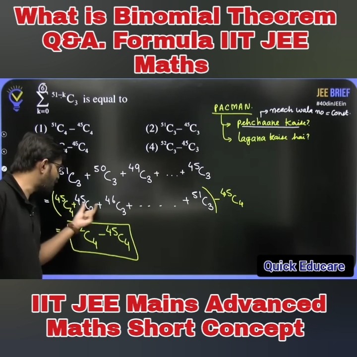 PART -2 "Binomial Theorem IIT JEE | Short Tricks & Formulae | JEE Mains ...