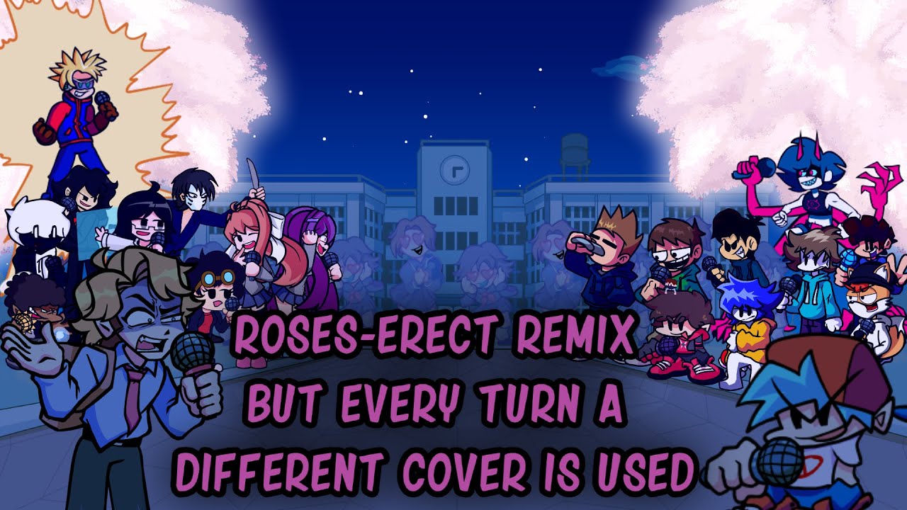 Roses Erect Remix But Every Turn A Different Cover Is Used🎶 #fnf # ...