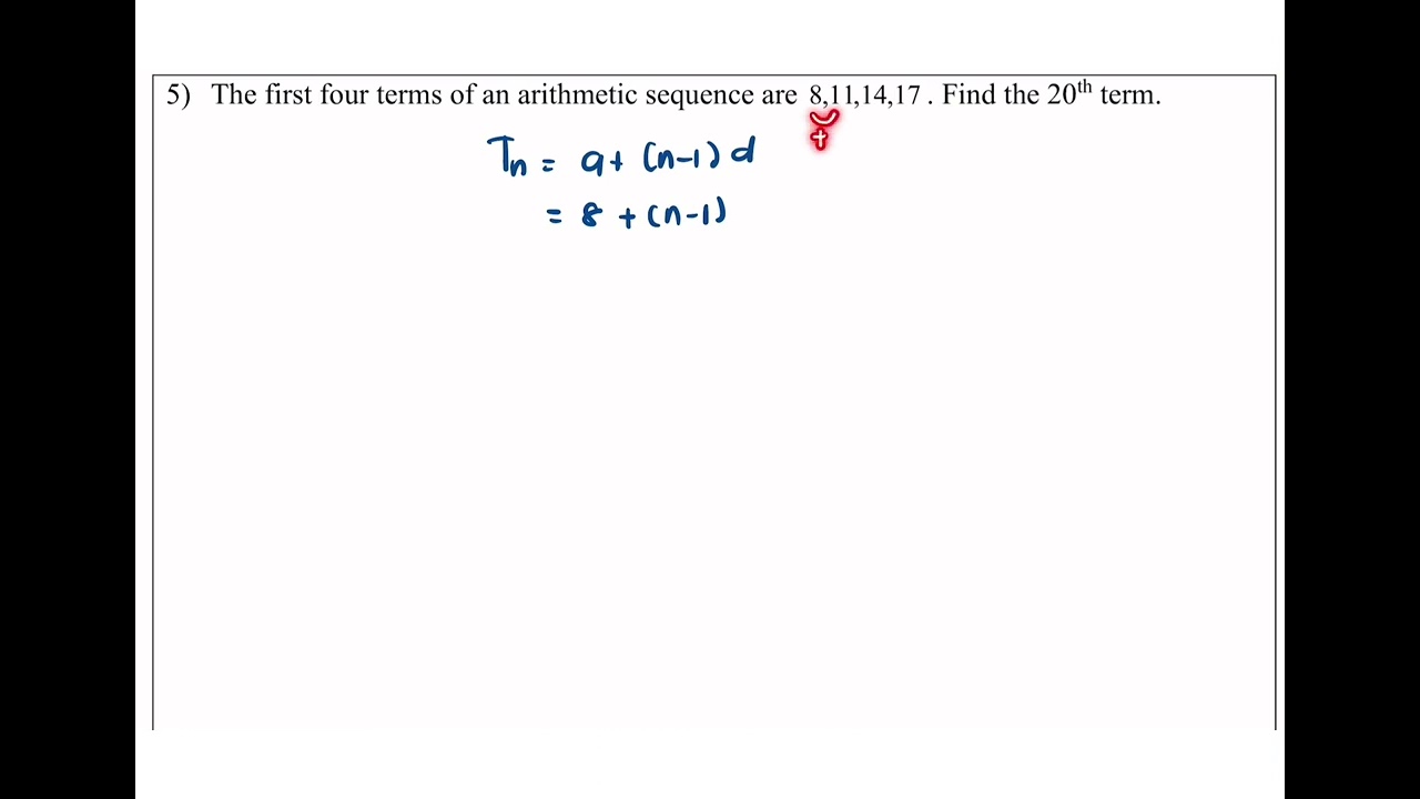 Arithmetic Series Part 2 Youtube
