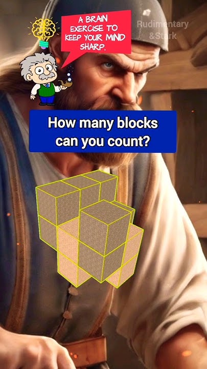 How many blocks can you count?-008.#brainteaser #braingames - YouTube