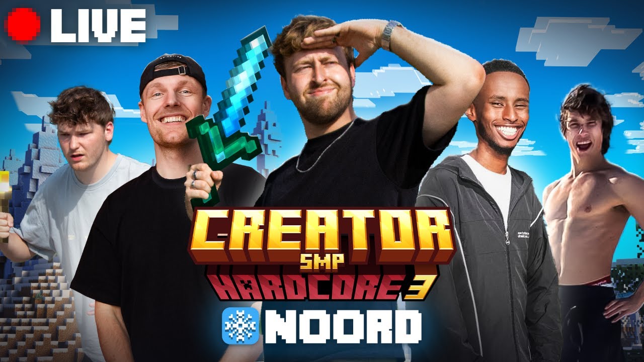 🔴 DAG 5 🔴 LIVE MINECRAFT CREATOR SMP 🔴 eiland noord WOOO ️ - YouTube