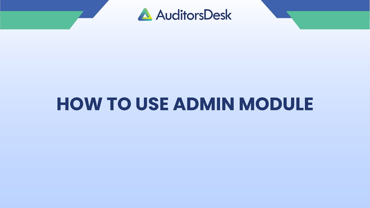 How to use Admin Module - ERM - YouTube