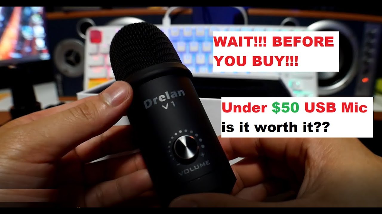 *BEFORE YOU BUY!* Drelan V1 USB Microphone REVIEW! - YouTube