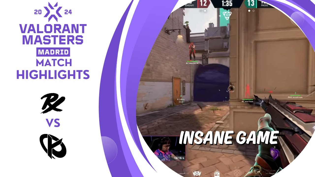 PRX VS KC | HIGHLIGHTS VALORANT Masters Madrid 2024 - YouTube