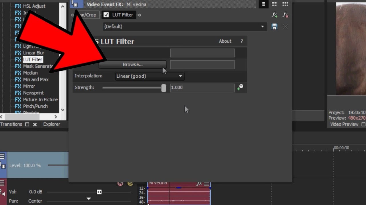 Filtro LUT en Sony Vegas Pro 15 - YouTube