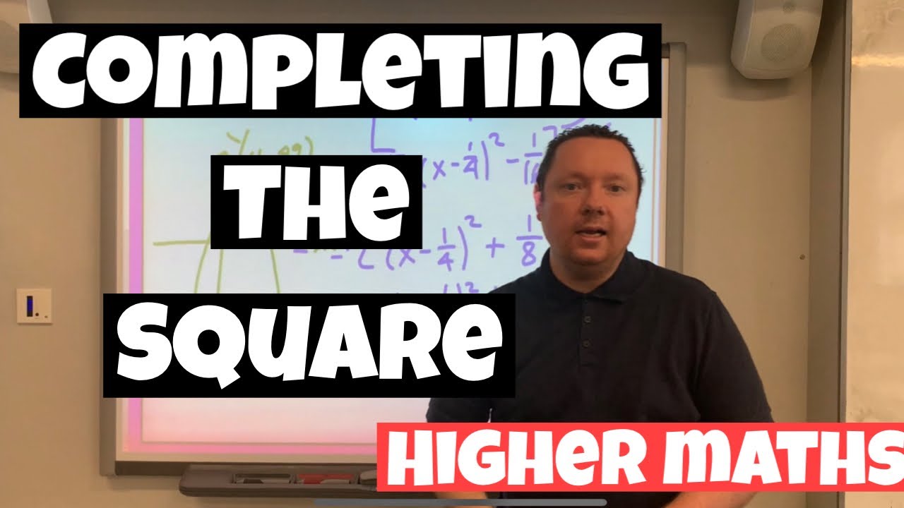 Completing The Square Method For Turning Point Of A Quadratic | Higher ...