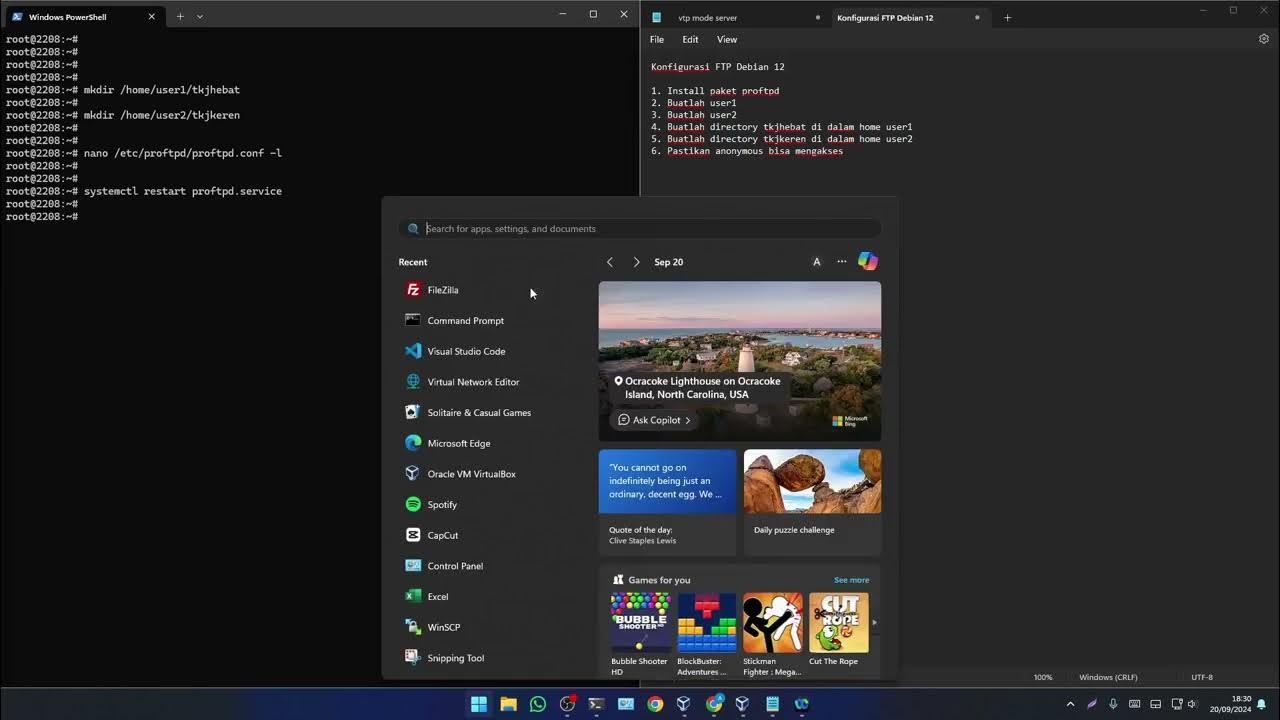 Lab 13 - Instalasi dan Konfigurasi FTP Server - User Authentication dan Anonymous - YouTube