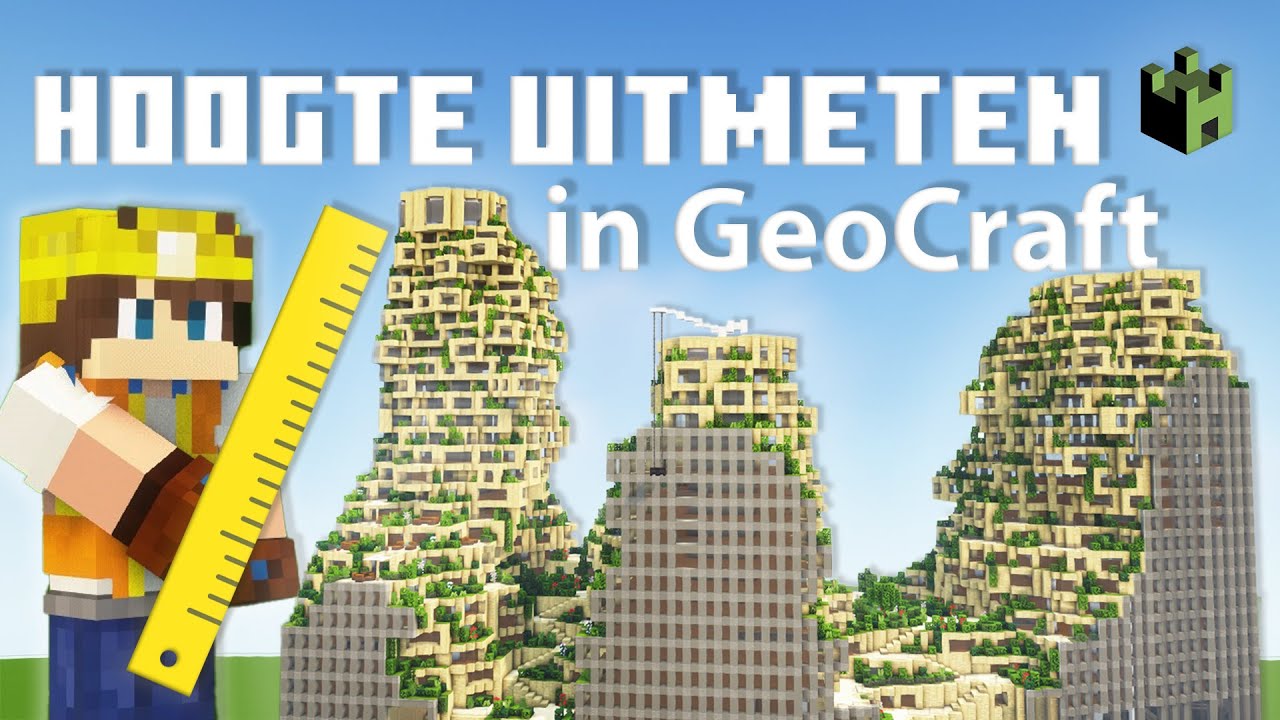 Hoogtes uitmeten in GeoCraft - YouTube