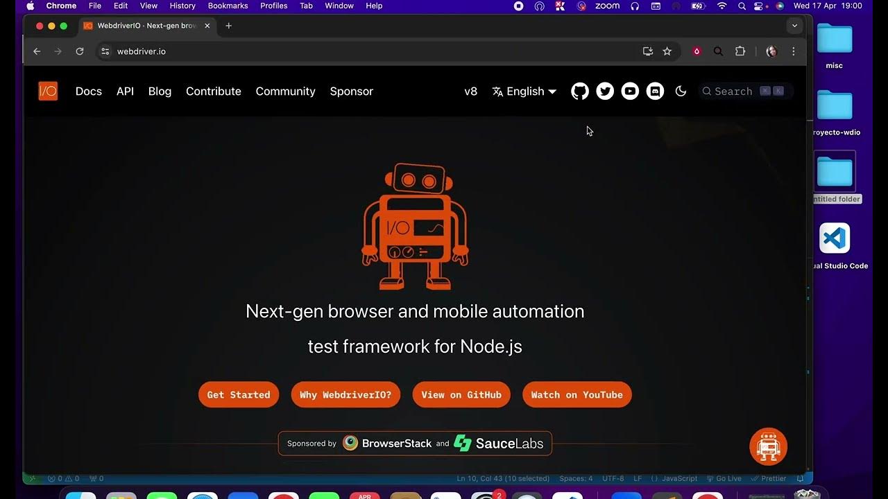 Como automatizar pruebas utilizando webdriverio - YouTube