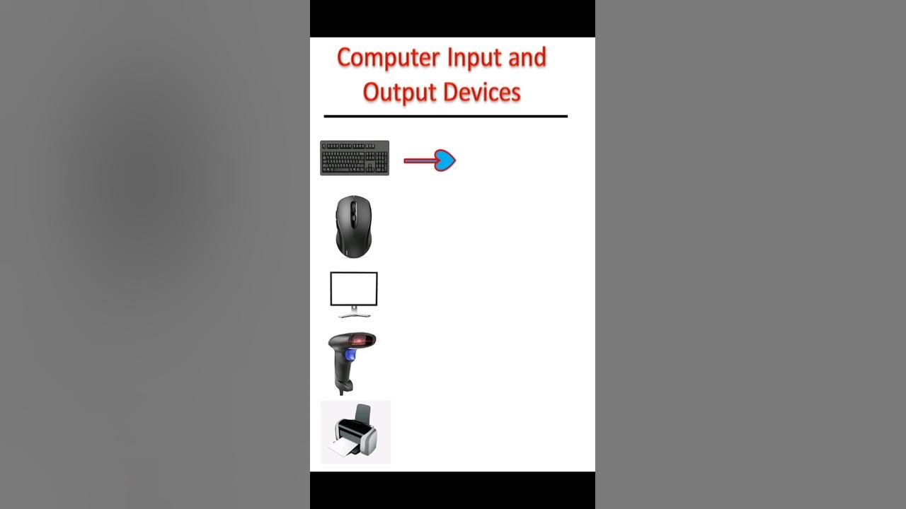 Computer Input and Output devices name #shorts #computer - YouTube