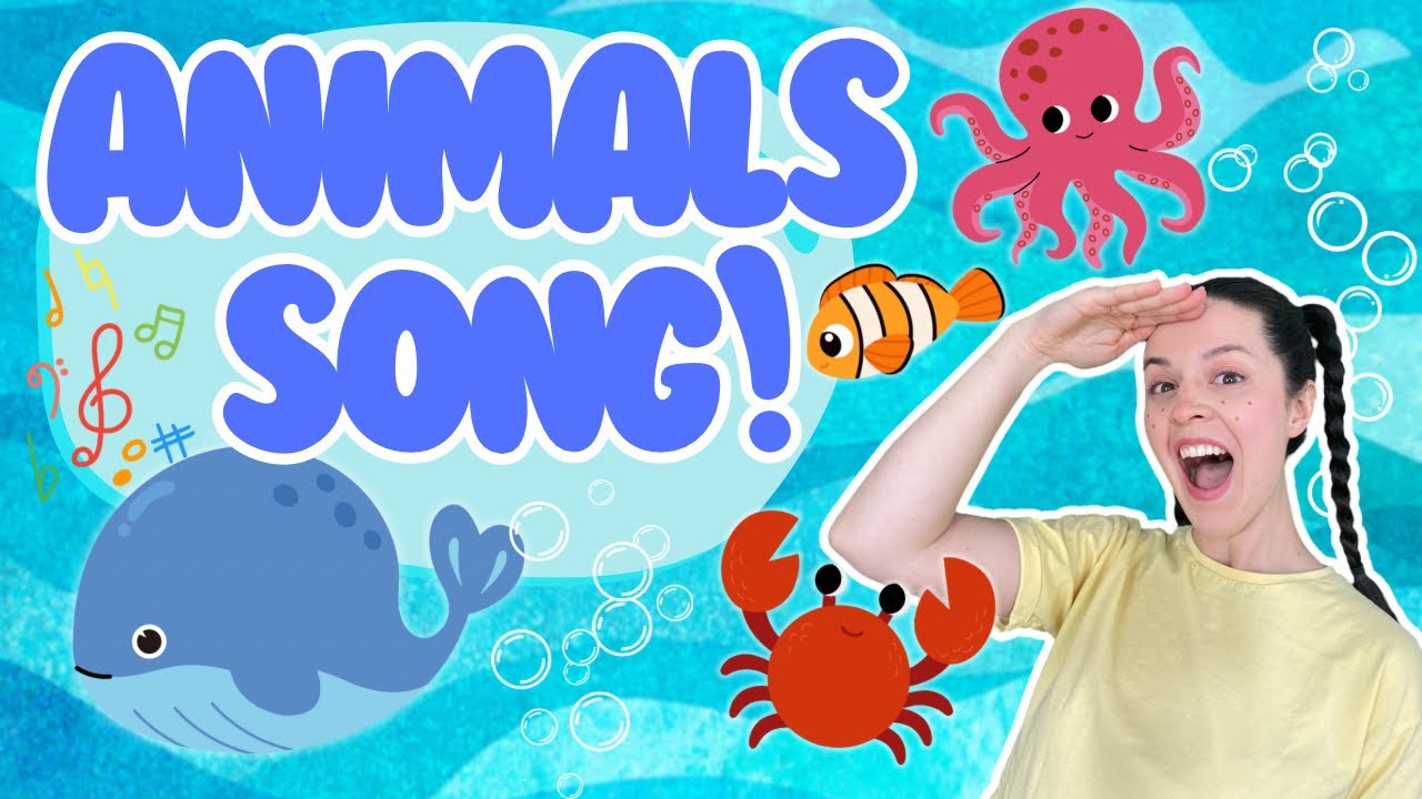 Ocean Animals Song! | Learn Animals through Music and Movement Fun ...