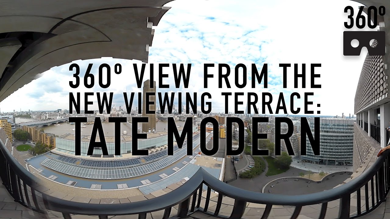 VR 360º View from the new Viewing Terrace - Tate Modern, London - YouTube