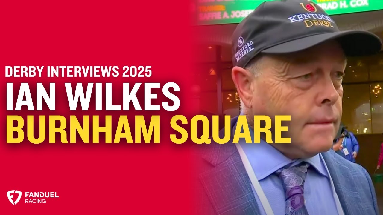 BURNHAM SQUARE Trainer Talks about Legging up the Jockey in the ...