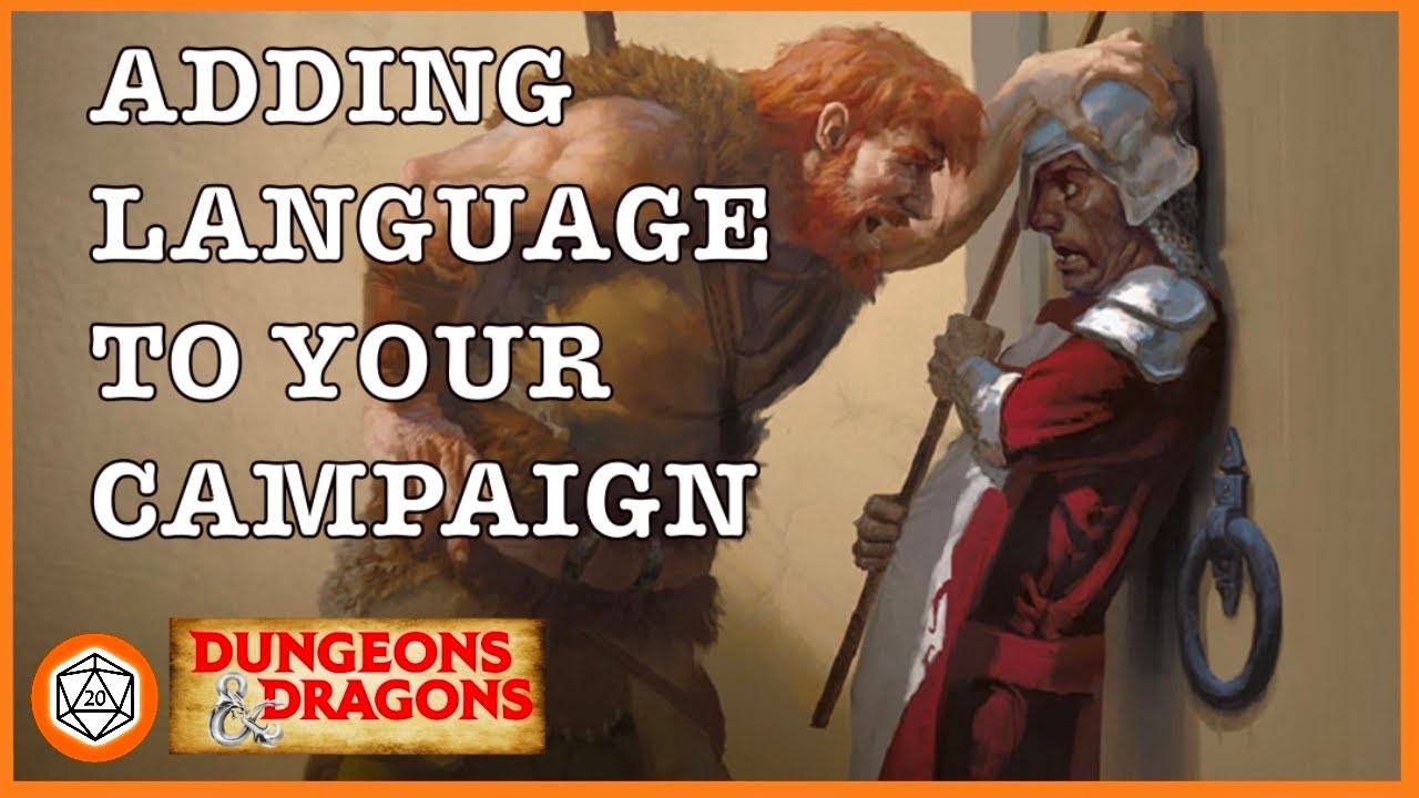 HOW TO ADD LANGUAGE INTO YOUR DUNGEONS AND DRAGONS GAME - YouTube