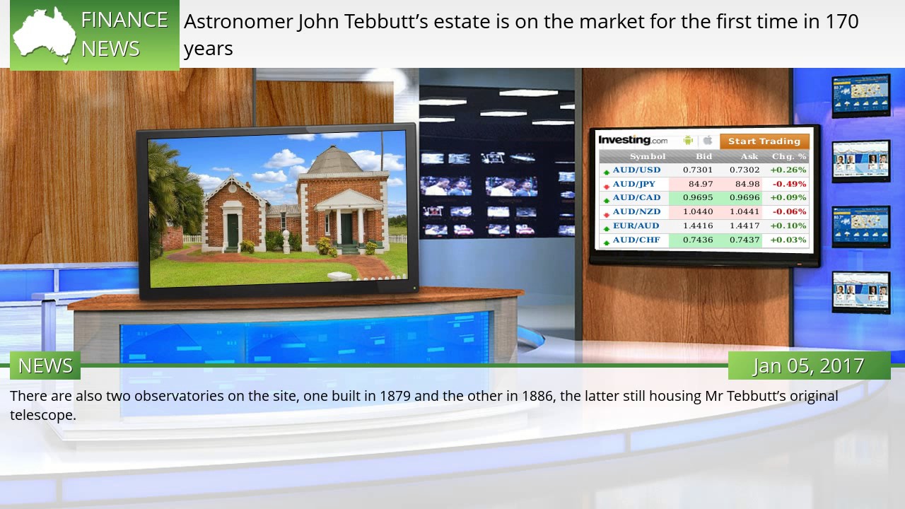 Astronomer John Tebbutt’s estate is on the market for the first time in ...