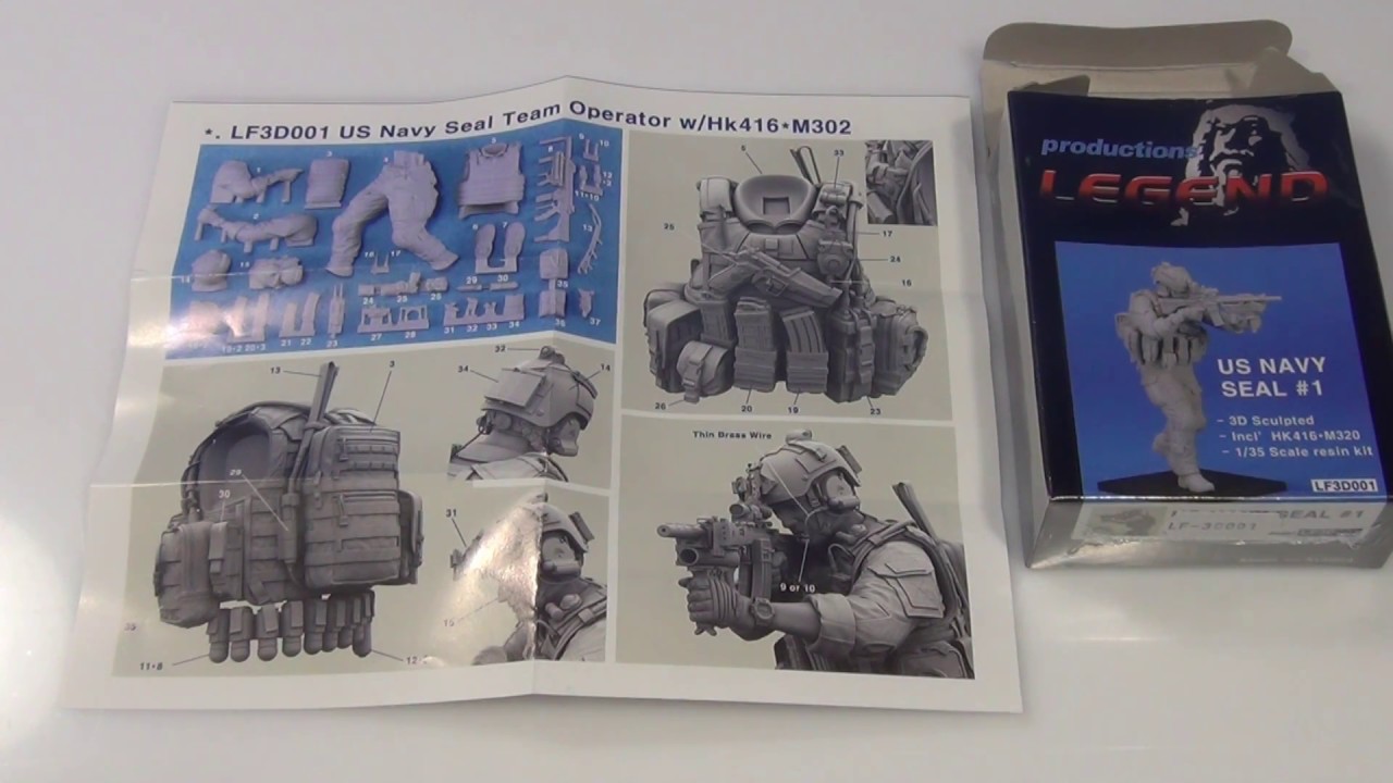 Legend US Navy SEAL No.1 1/35 - YouTube