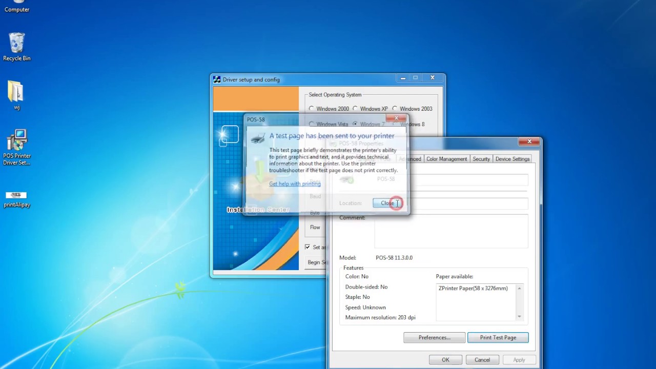 Printer--Install the driver and print a jpg file - YouTube