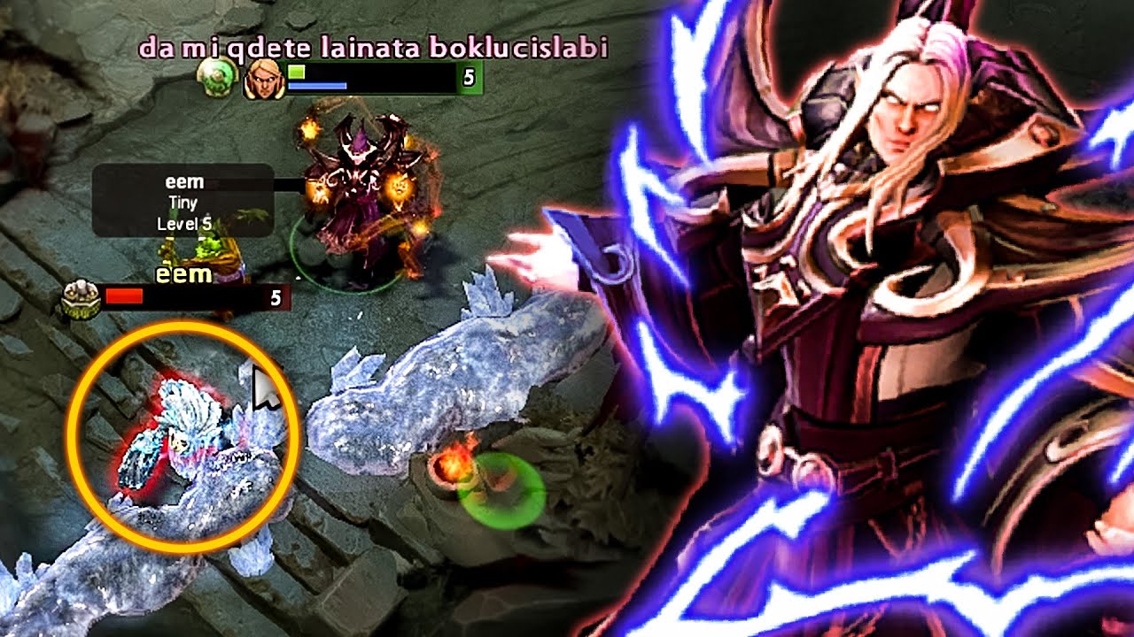 INVOKER WITH WIZARD HAT - WHO IS THIS GUY?! EPIC GAME vs TINY MID ...