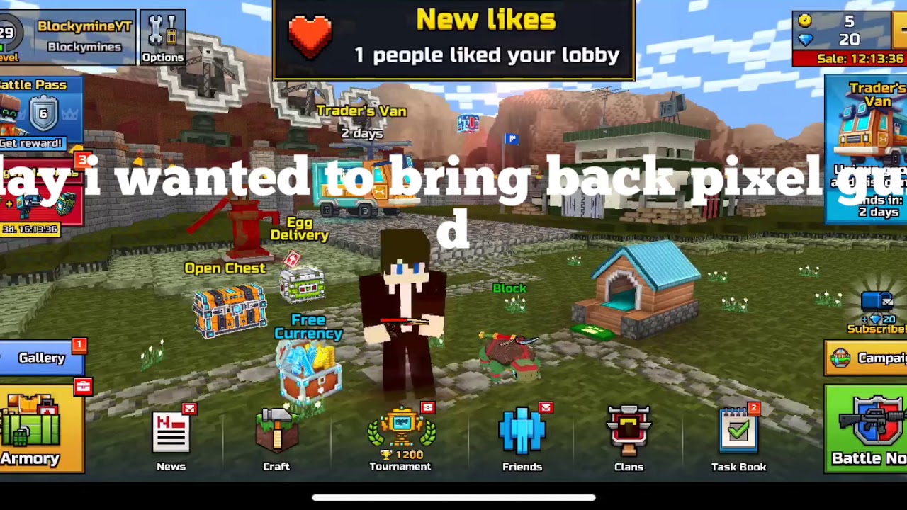 Pixel gun 3-d is back guys *new intro* - YouTube