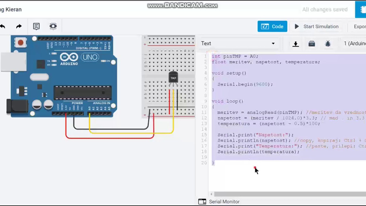 Learn 1 Tinkercad In Arduino Tutorial Tmp36 Potenciometer Youtube
