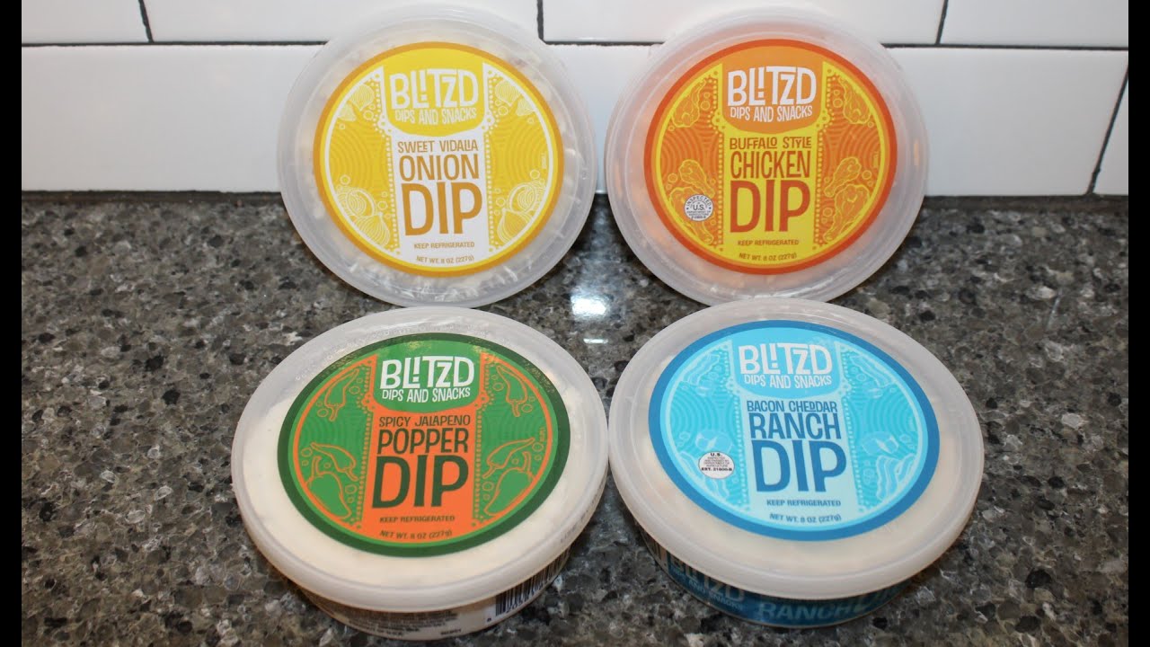 Blitzd Dips: Sweet Vidalia Onion, Buffalo Style Chicken, Spicy Jalapeno Popper, Bacon Cheddar ...
