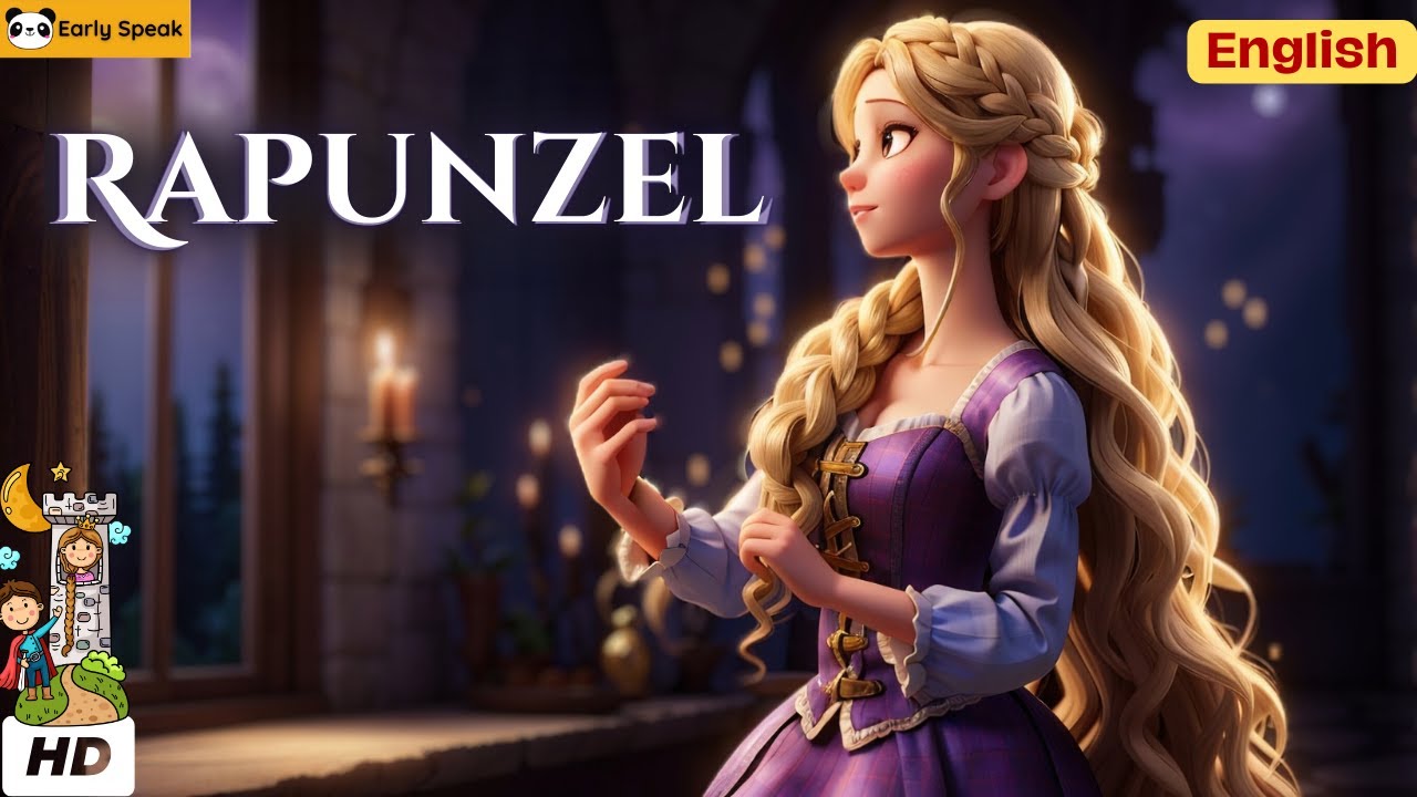 RAPUNZEL (US English accent) | English Fairy Tales and Bedtime Stories for Kids by Early Speak ...