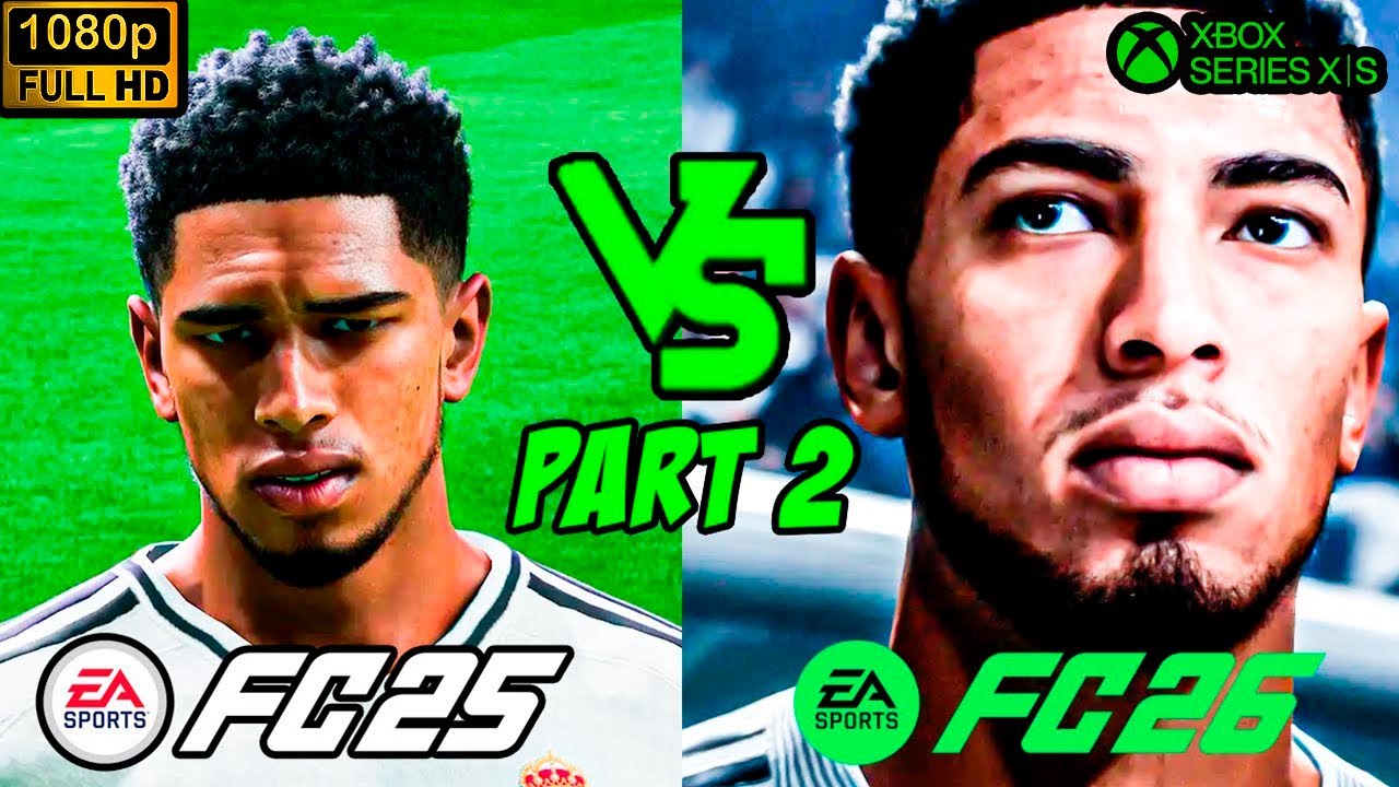 EA SPORTS FC 25 VS EA SPORTS FC 26 FIRTS FACES COMPARISON PART 2 - YouTube