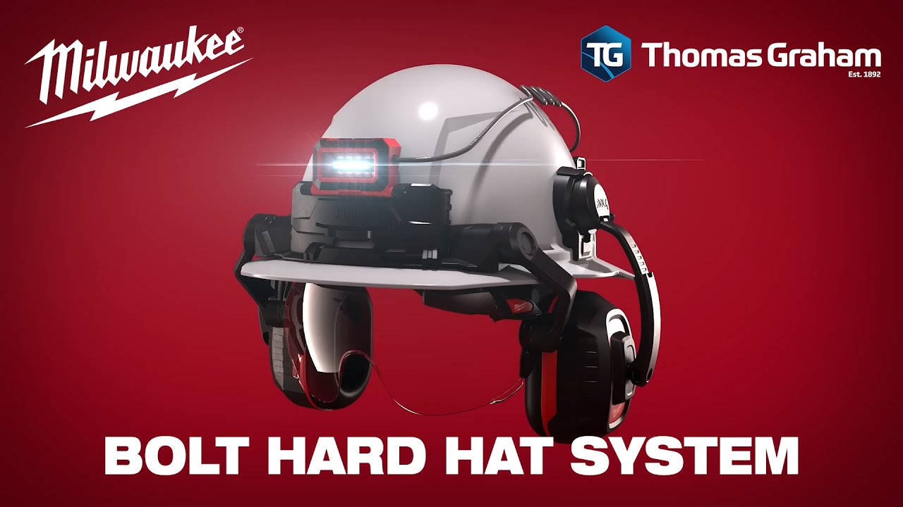 Milwaukee Bolt Hard Hat System - YouTube
