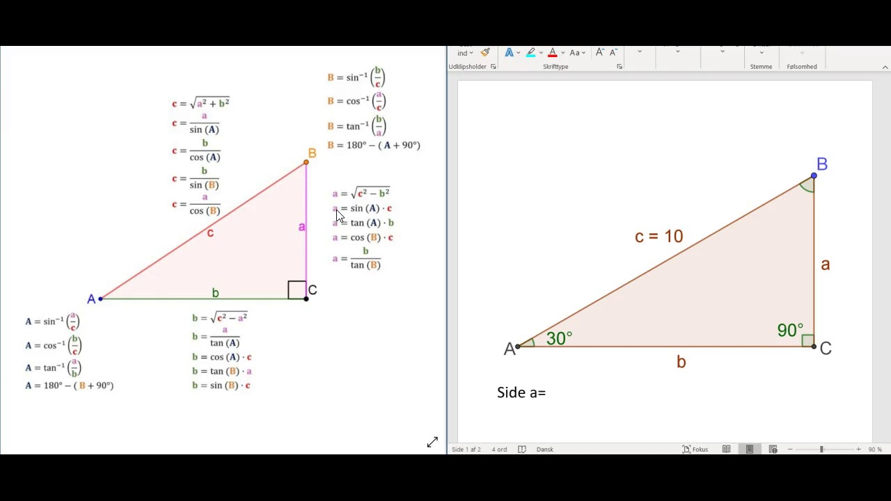 Trigonometri Formler Diagram Air Mass Formula