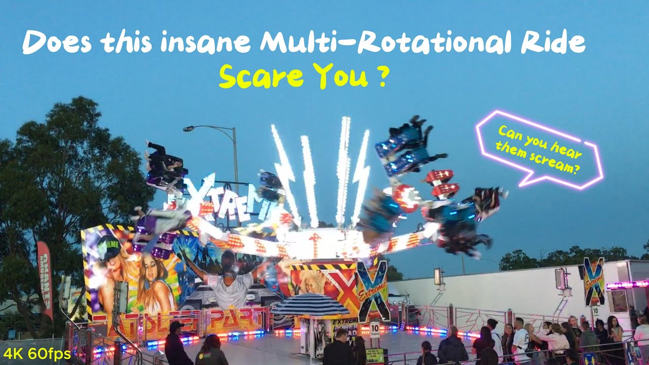 😱 XTREME - An Insane Multi-Axis Rotational Ride Thrilling Experience ...