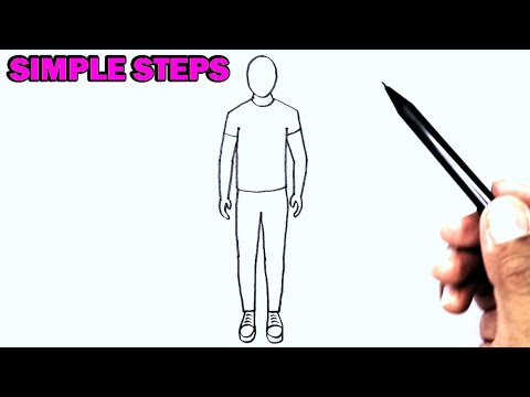 How To Draw A Boy Step By Step | Man Drawing - YouTube