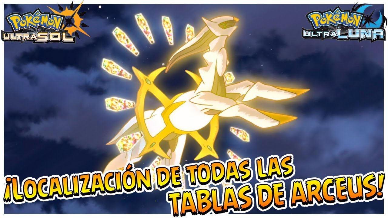 GUÍA: ¡Localización de todas las TABLAS DE ARCEUS! - Pokémon Ultrasol y ...