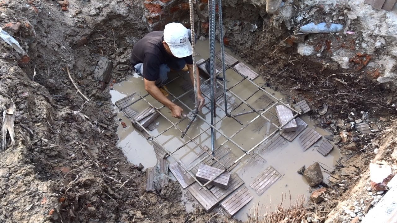 Construction Reinforced Concrete Beams For Column Foundations - How To ...