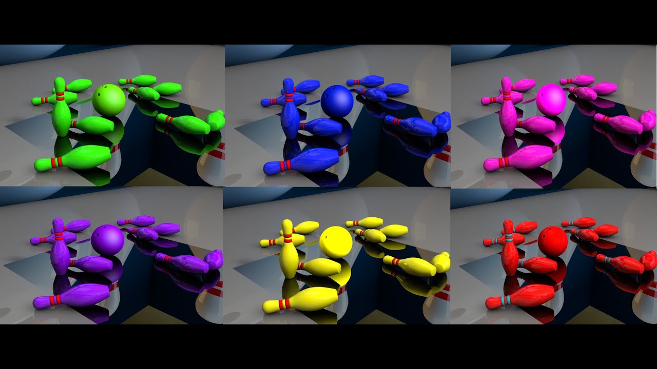 Bowling Ball Learn Colors | Learn Colors with Colors Bowling Game - YouTube