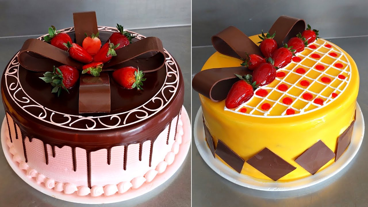 como decorar pasteles || decoracion de pastel con chocolate || tecnicas ...