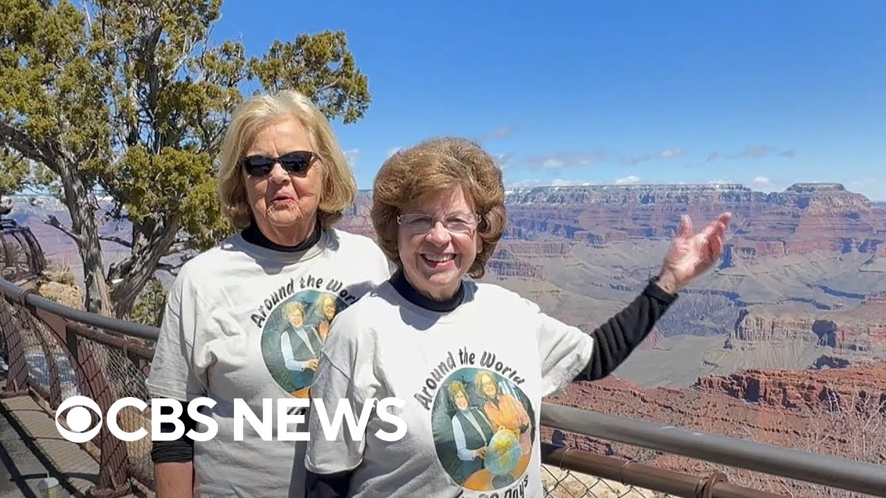 Longtime friends travel the world in 80 days at age 81 - YouTube