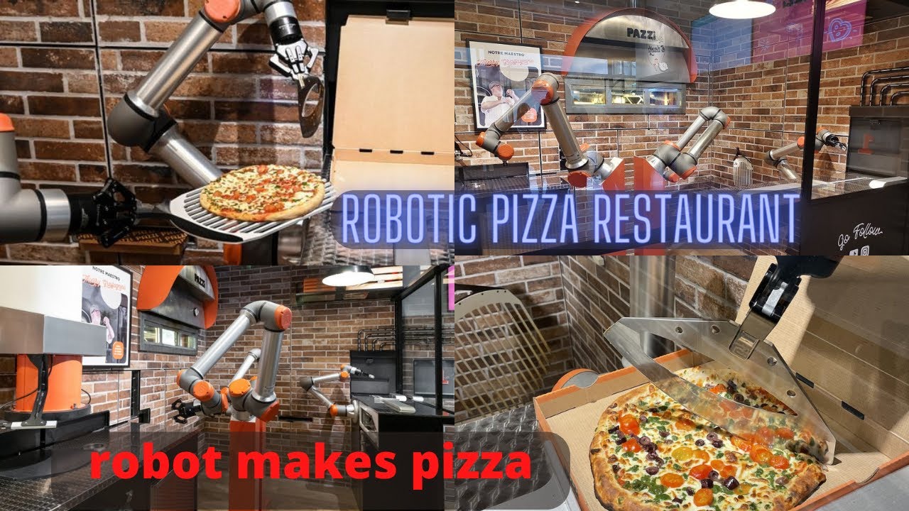 Robot Makes Pizza🍕 Robotic Pizza Restaurant in paris (tamil) ரோபோ pizza ...