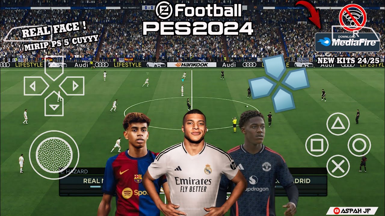 efootball PES 2024 PPSSPP FULL UPDATE Liga Eropa Full Real Face & New ...