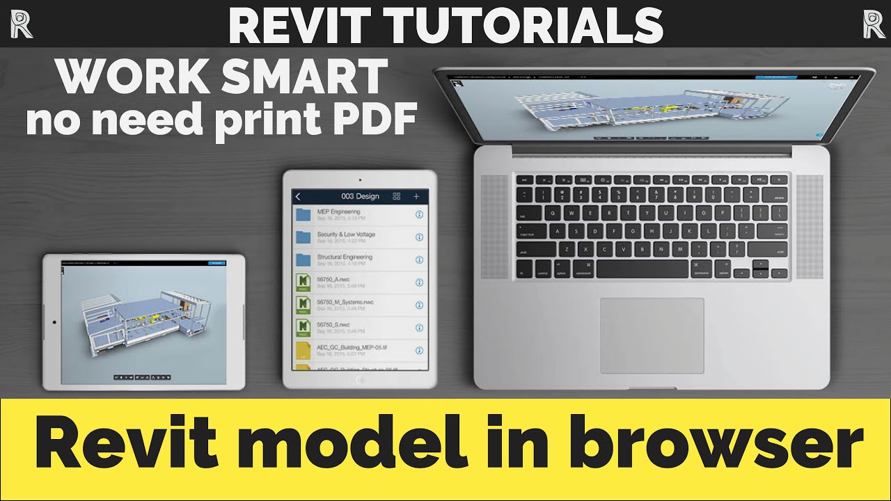 Revit 3d model in browser | Works Smart | A360 - YouTube