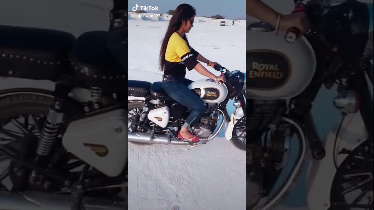 Girl riding bullet in white desert - YouTube